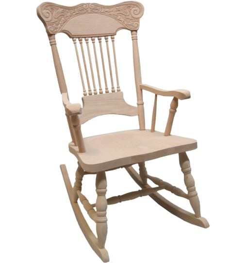 Pressback Rocking Chair - Rocking Chair - Free Transparent PNG Download ...