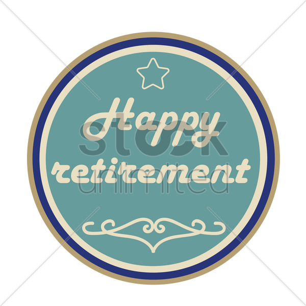 Download Happy Retirement Label V矢量图形 - Wish PNG Image with No ...