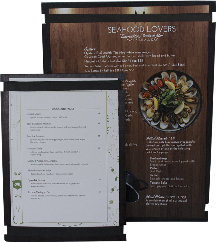Notched Band Menu Board - Flyer - Free Transparent PNG Download - PNGkey