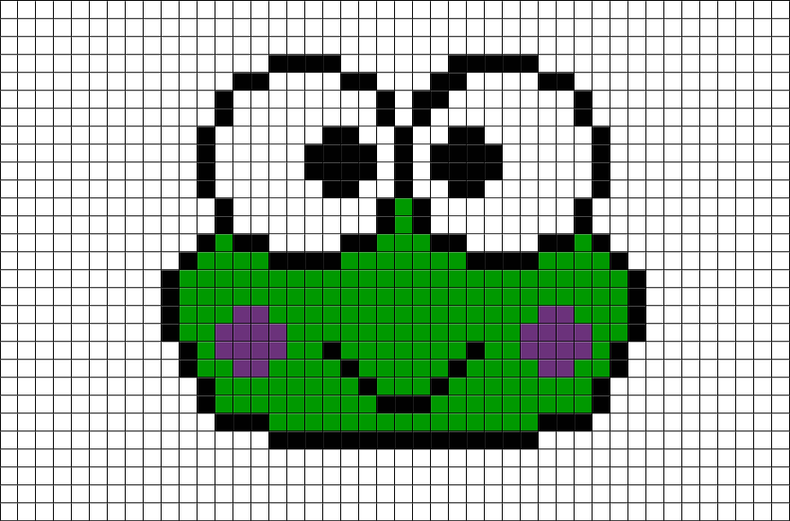 Download Pixel Art Keroppi PNG Image with No Background - PNGkey.com