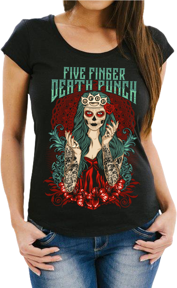 Download Lady Muerta Tee - Hen Party Tee Shirts PNG Image with No ...