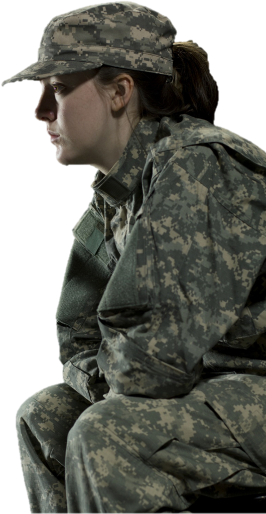 Download Female Soldier Png Image Download - Army Ptsd PNG Image with ...