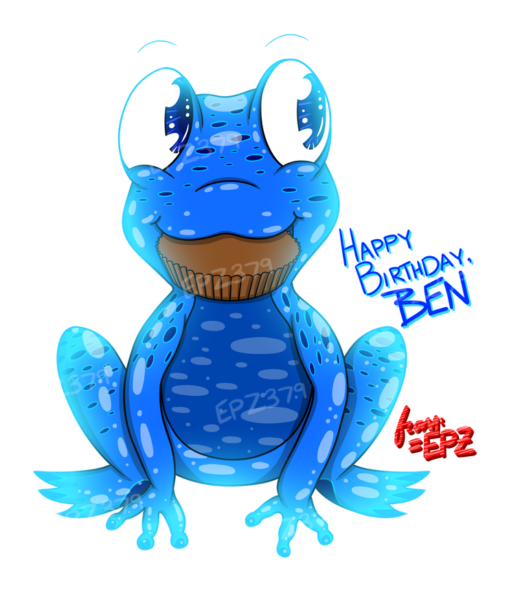 Download Ben's Blue Frog PNG Image with No Background - PNGkey.com