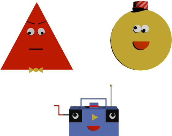 Download Happy Circle And Angry Triangle PNG Image with No Background ...