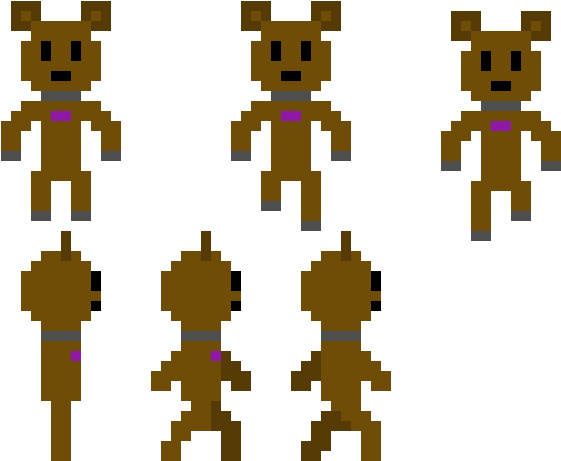 Fnaf 8 Bit Freddy Animatie - Free Transparent PNG Download - PNGkey