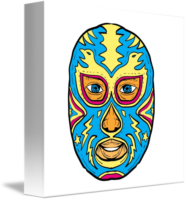 Download Luchador Drawing Png Library Download - Luchador Mask PNG ...