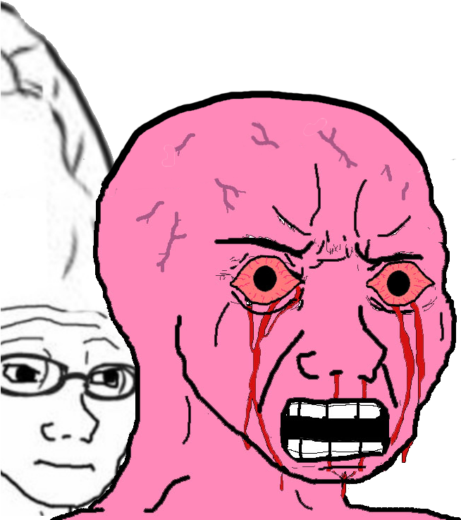 Download 8990551 - >> - Pink Wojak PNG Image with No Background ...