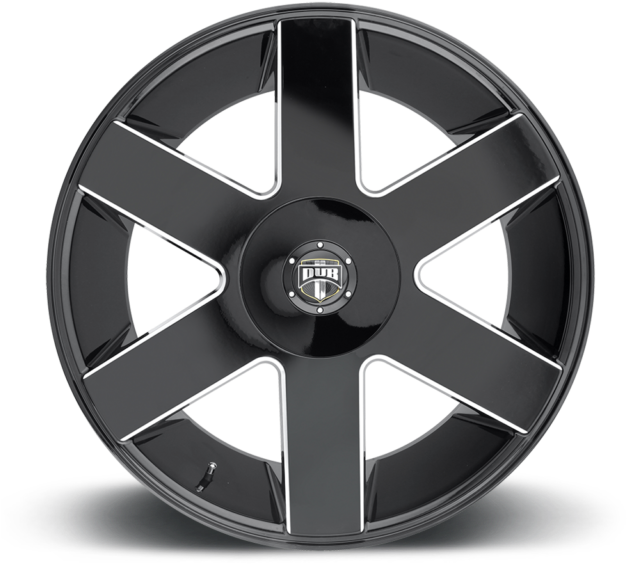 Download 24 Dub Baller 6 Wheels Black Rims Tires Escalade Tahoe - Dub ...