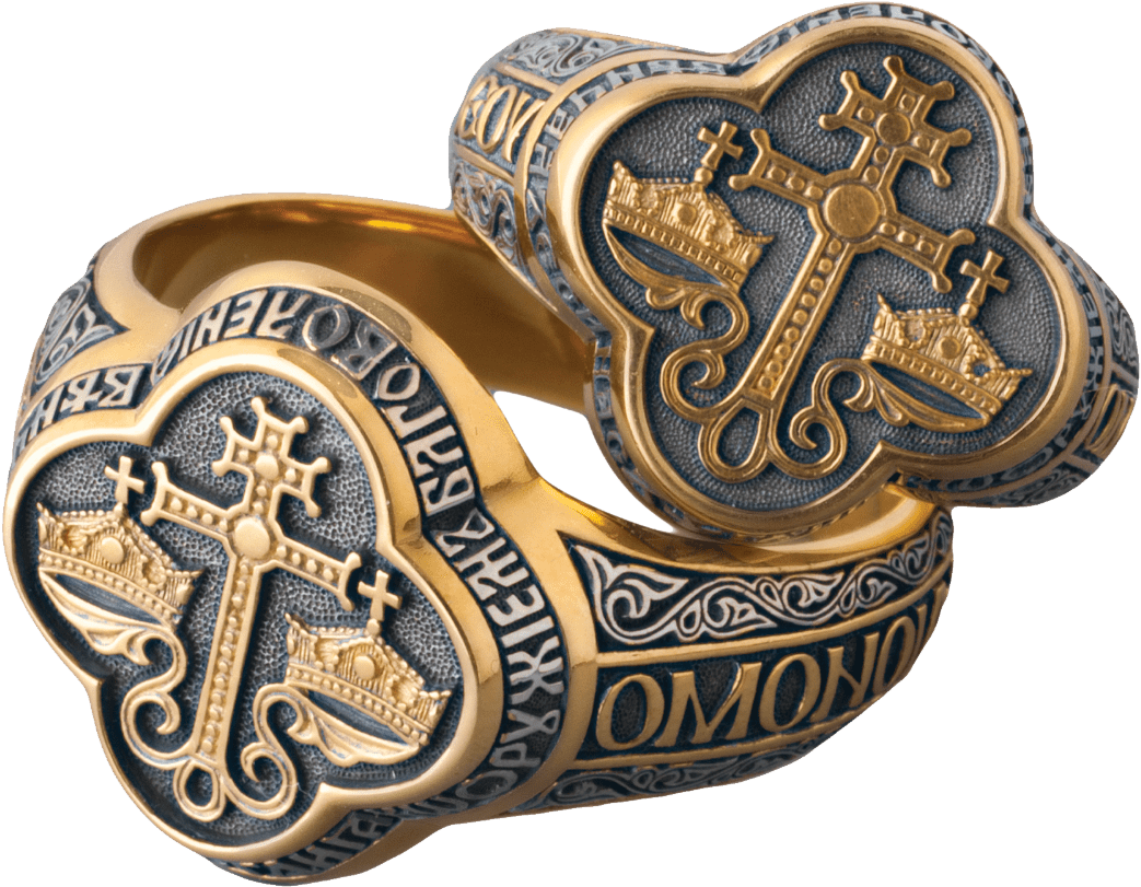 Download Byzantine Wedding Signet Ring Master Jeweler Fedorov PNG Image ...