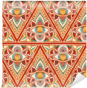 Download Abstract Watercolor Triangle Sacred Seamless Pattern ...