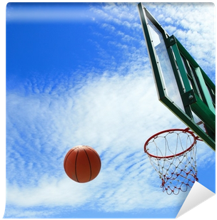 Download Spinning Basketball Uses The Backboard To Bounce Into ...