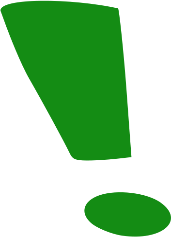 Exclamation Mark-green - Green Exclamation Mark Png - Free Transparent ...