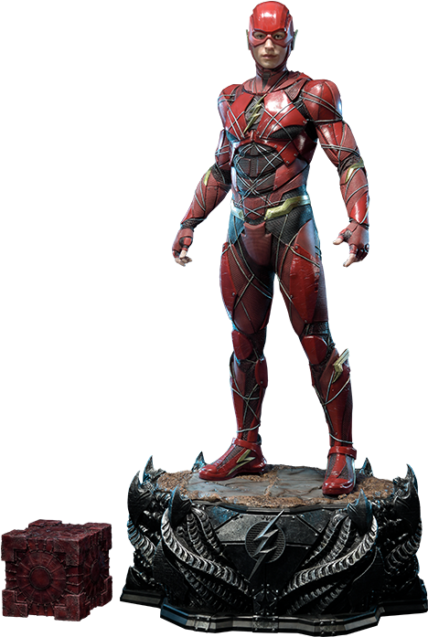 Download Dc Comics Statue The Flash - Justice League Flash Statue PNG ...