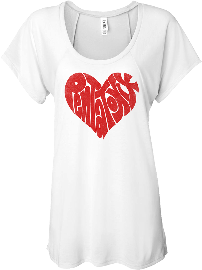 Download Heart Logo Women's Flowy Raglan Tee - Active Shirt PNG Image ...