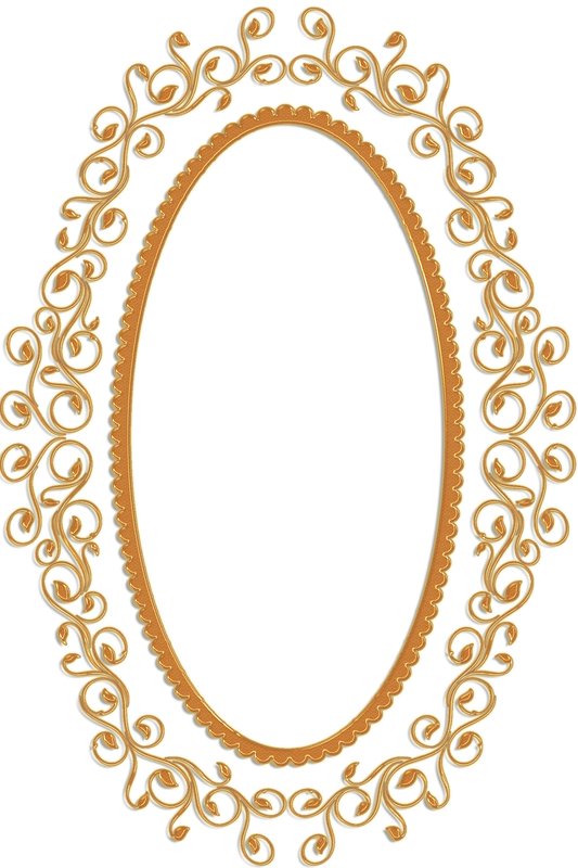 Download I - Oval Vintage Frame Png PNG Image with No Background ...
