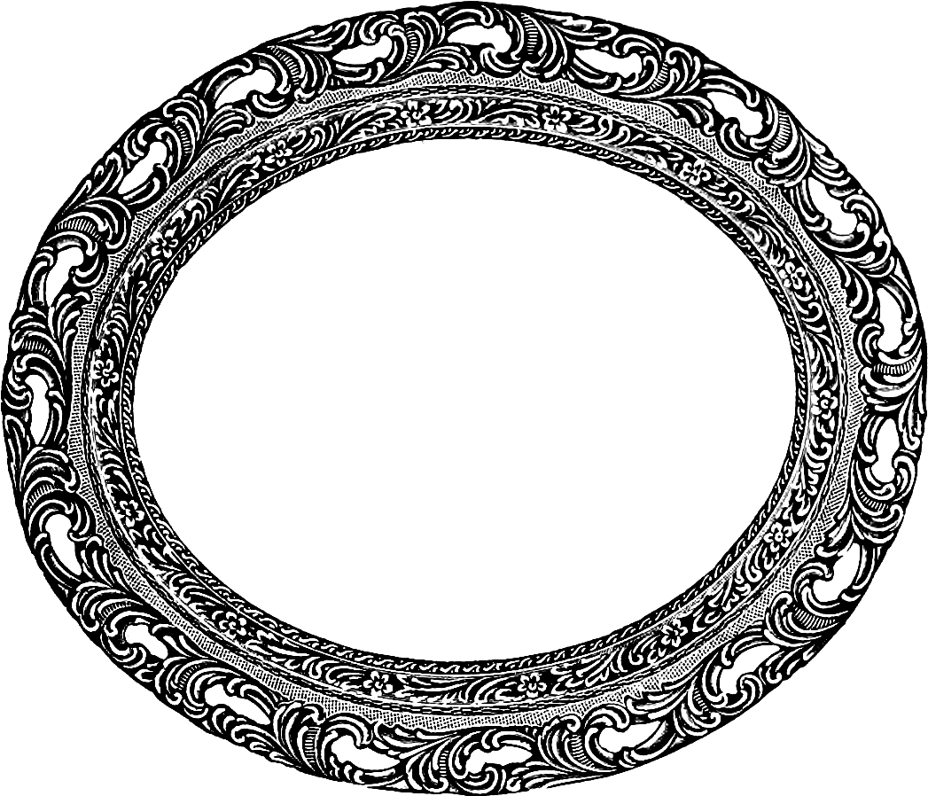 Vintage Black Frame Png Oval Clip Art Image Rh Affashion - Oval Picture ...