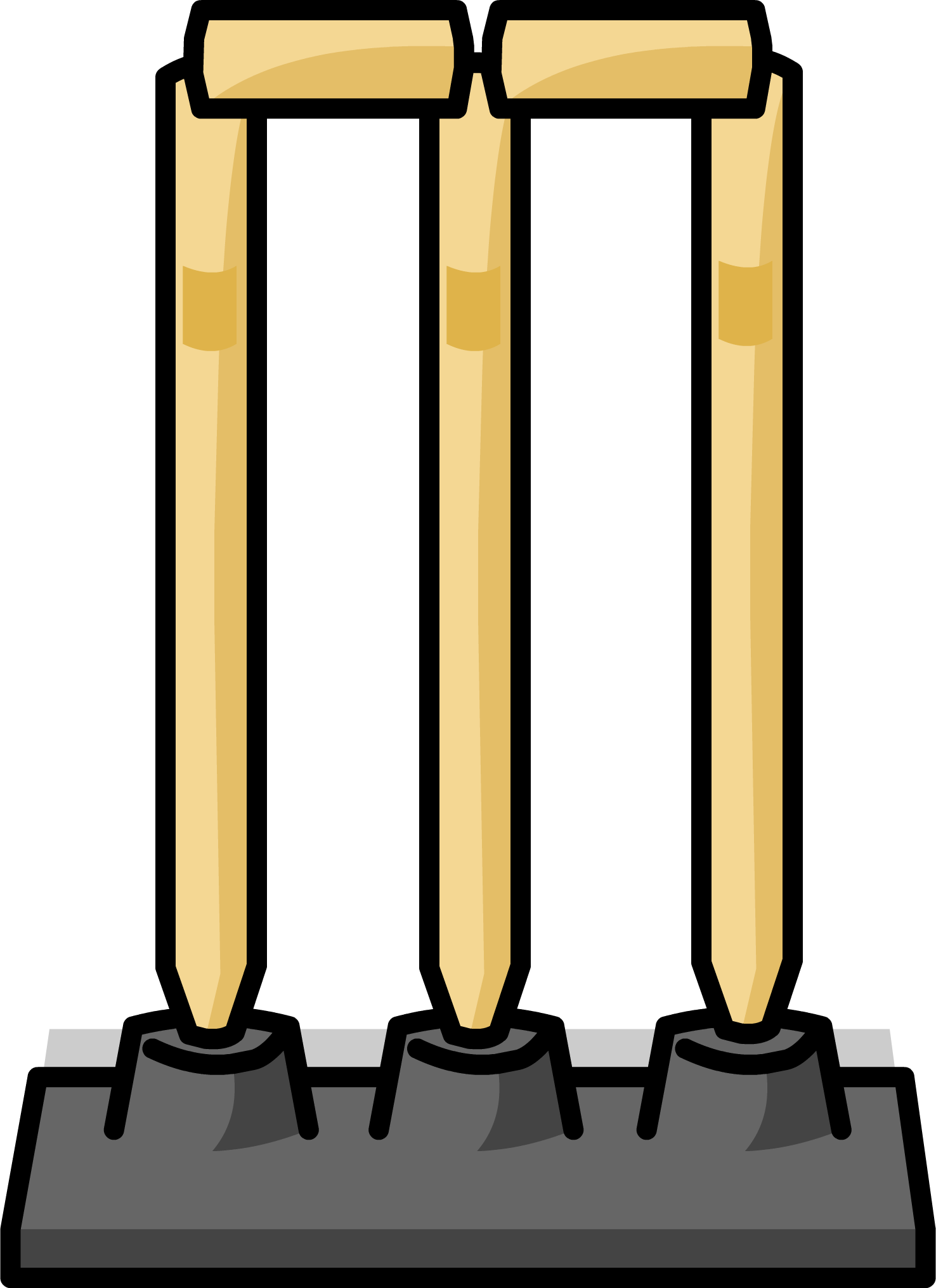 Download Cricket Wickets Sprite 001 - Clipart Wicket PNG Image with No ...