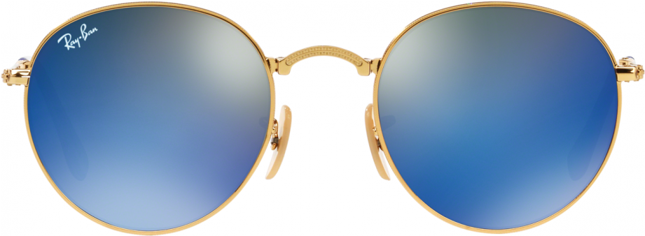 Download Zoom - Ray-ban Unisex Sunglasses Gold 50 Metal PNG Image with ...