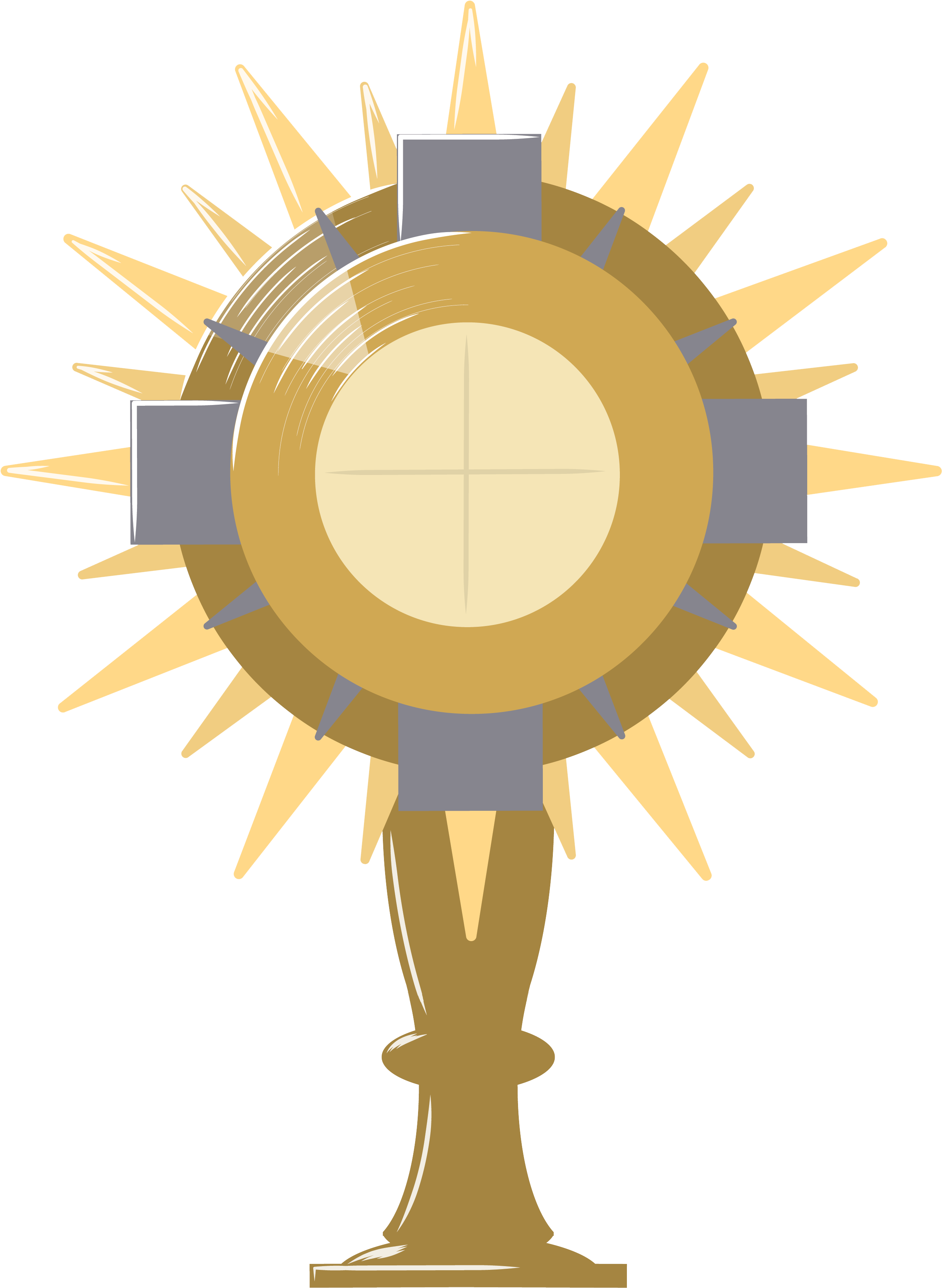Monstrance For Holy Thursday - Inca Noble Symbol - Free Transparent PNG ...