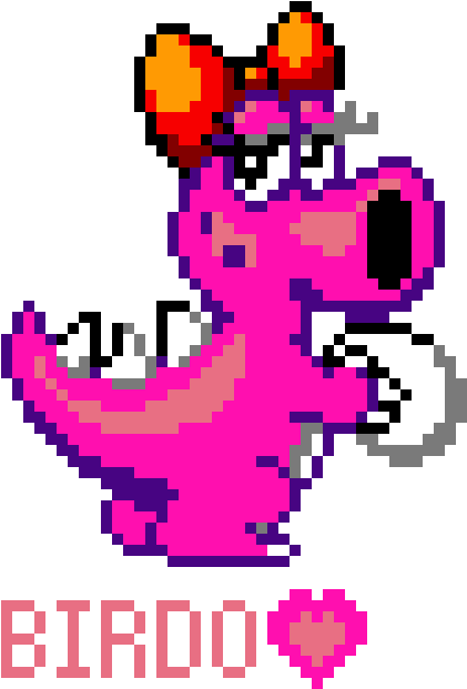 Birdo - Birdo Pixel Art - Free Transparent PNG Download - PNGkey