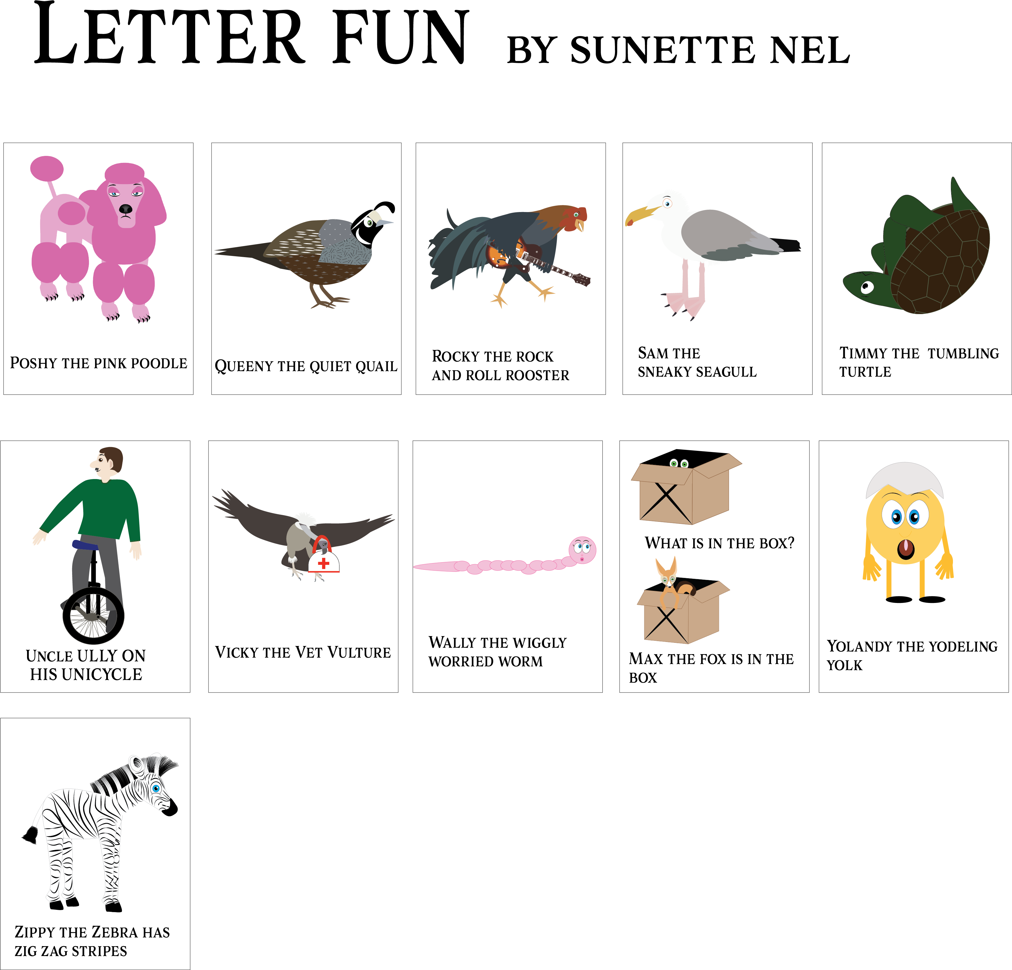 Download Character Introduction Letter Fun PNG Image with No Background ...