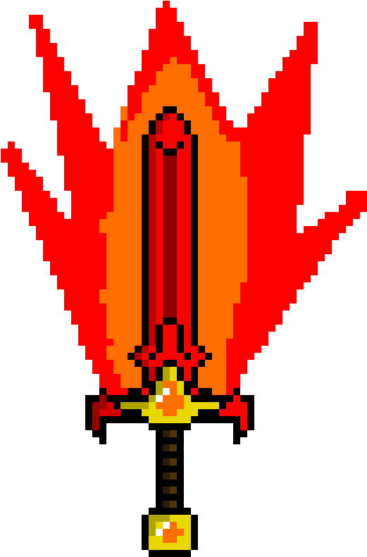 Download Flaming Sword - Illustration PNG Image with No Background ...
