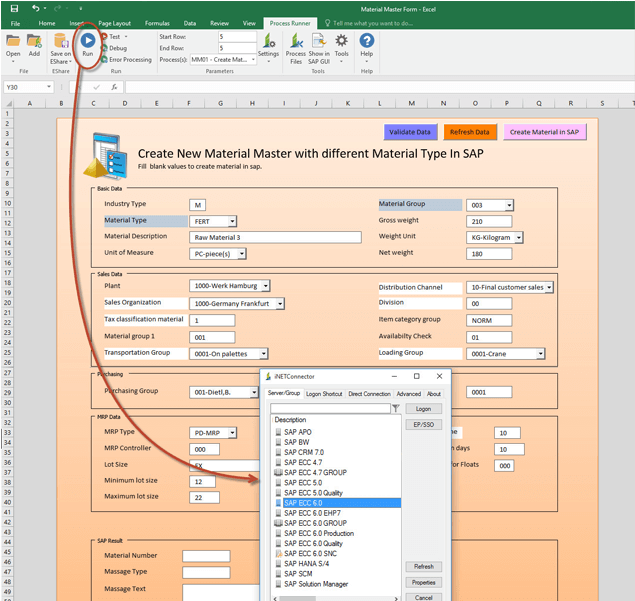 Download Sap Material Master Form In Excel - Distribution Chain Status ...