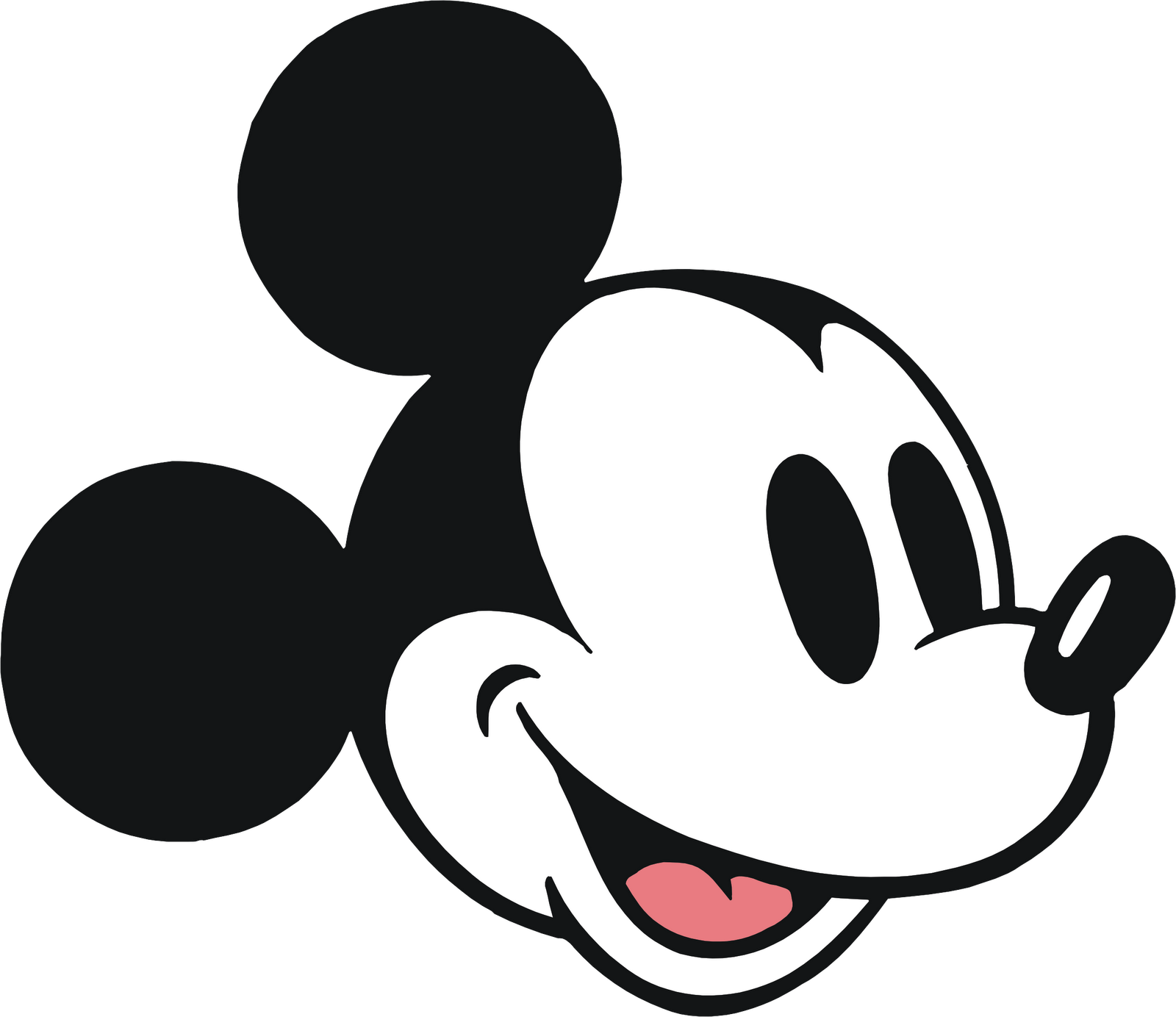 Mickey Outline Transparent Background - Mickey Mouse Embroidery Designs ...