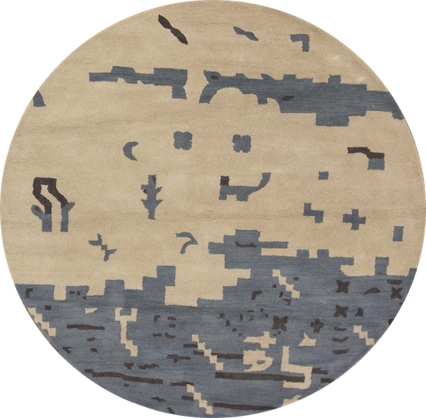 Download Modern Round Wool Rugs Ideas Contemporary Ivory PNG Image with ...