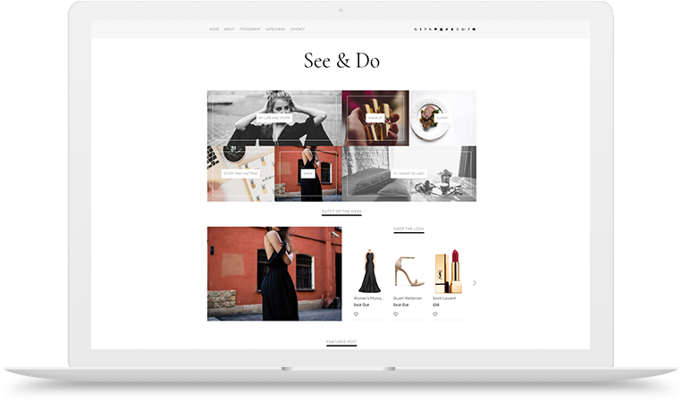 See & Do Blogger Template Left Right Layout Custom - Menu Bar - Free ...