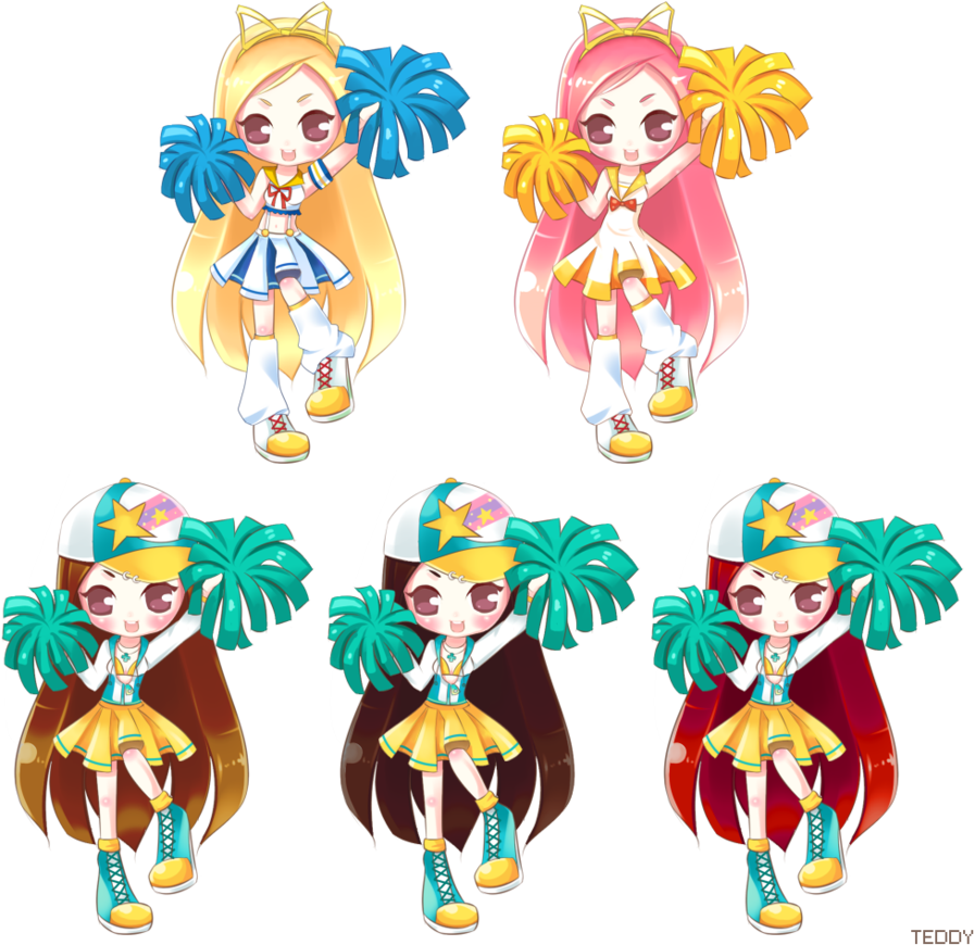 Download Vector Library Cheerleader Lucia By Teddyland - Chibi ...