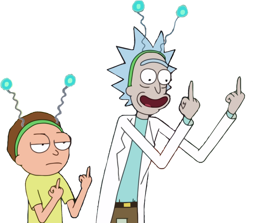 Download Buy 'rick And Morty' By Kappaor As A Sticker, Iphone - Rick ...
