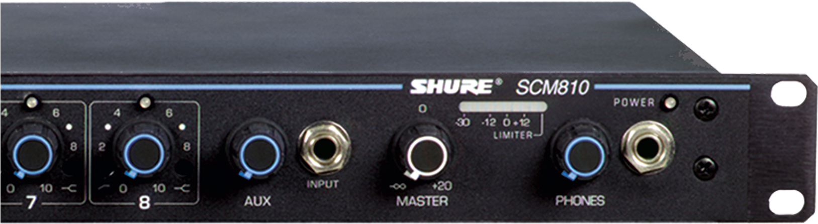 Download Shure Publications - Shure Scm810 Automatic Mixer PNG Image ...