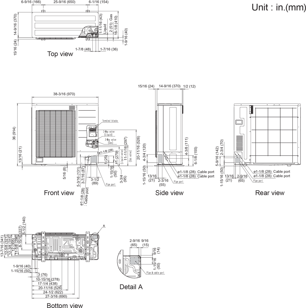 Download Outdoor Unit - Fujitsu Aou24rlxfz Wiring Diagram PNG Image ...