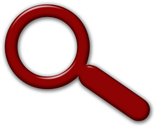Download 086837 Simple Red Glossy Icon Business Magnifying Glass ...