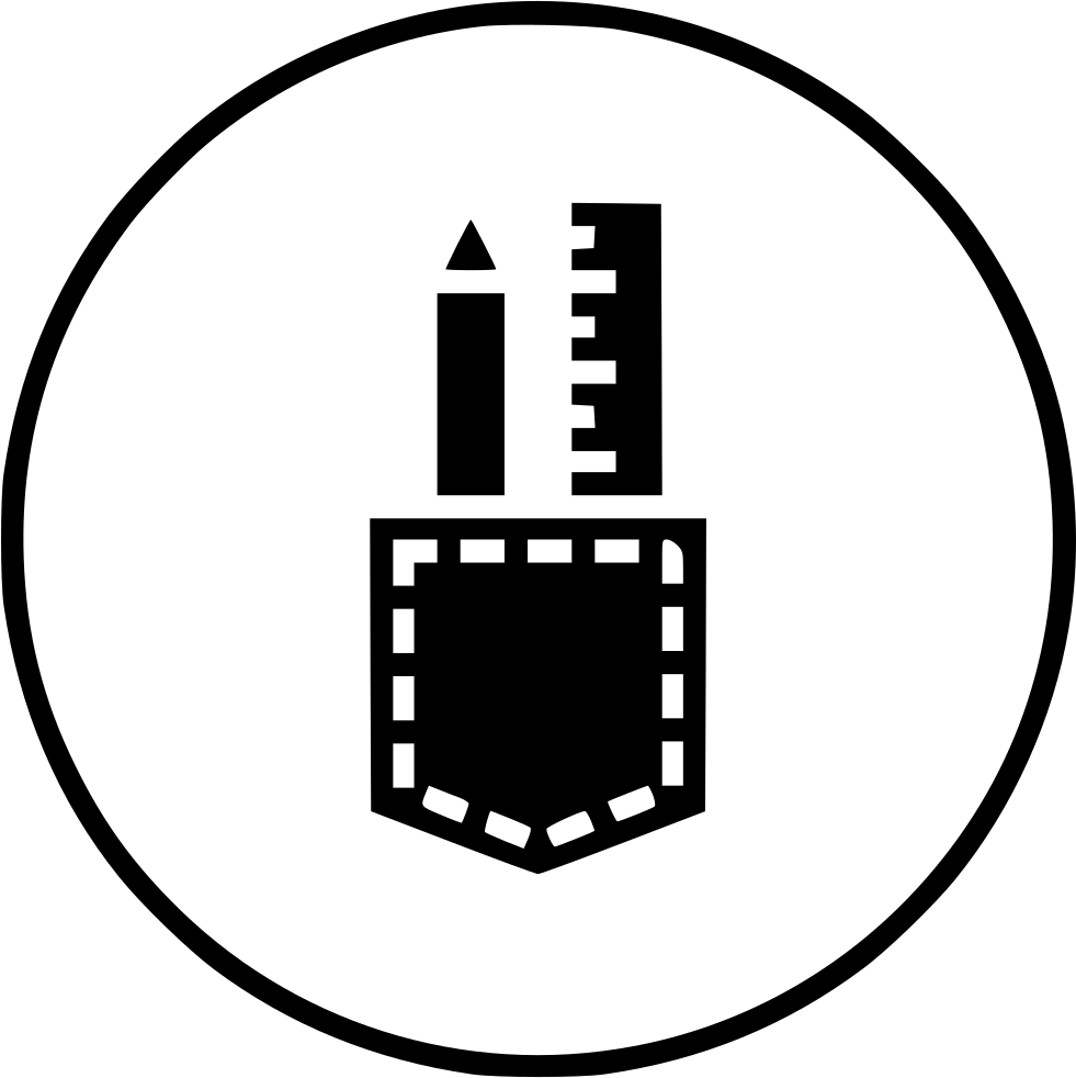 Download Pencil Ruler Pocket Design Drawing Creation Write Icon ...