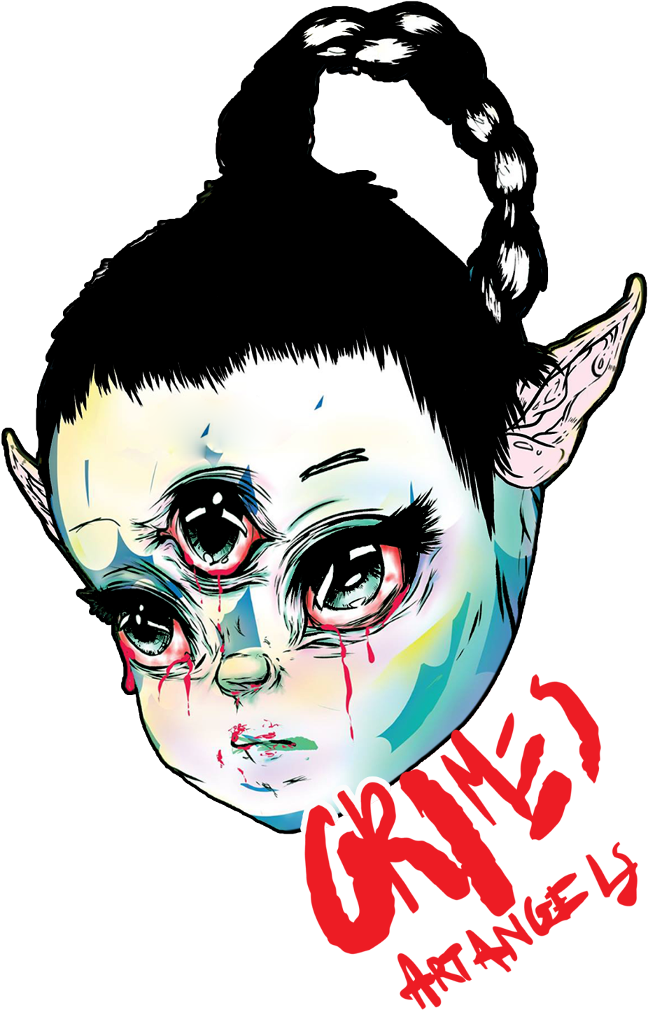 Download We Reached - Grimes Art Angels Illustration PNG Image with No ...