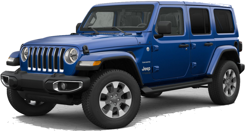 Download New Jeep Wrangler - 2018 Blue Jeep Wrangler PNG Image with No ...