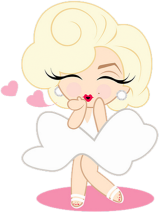 Mini Marilyn - Mini Marilyn Monroe Cartoon - Free Transparent PNG Download - PNGkey