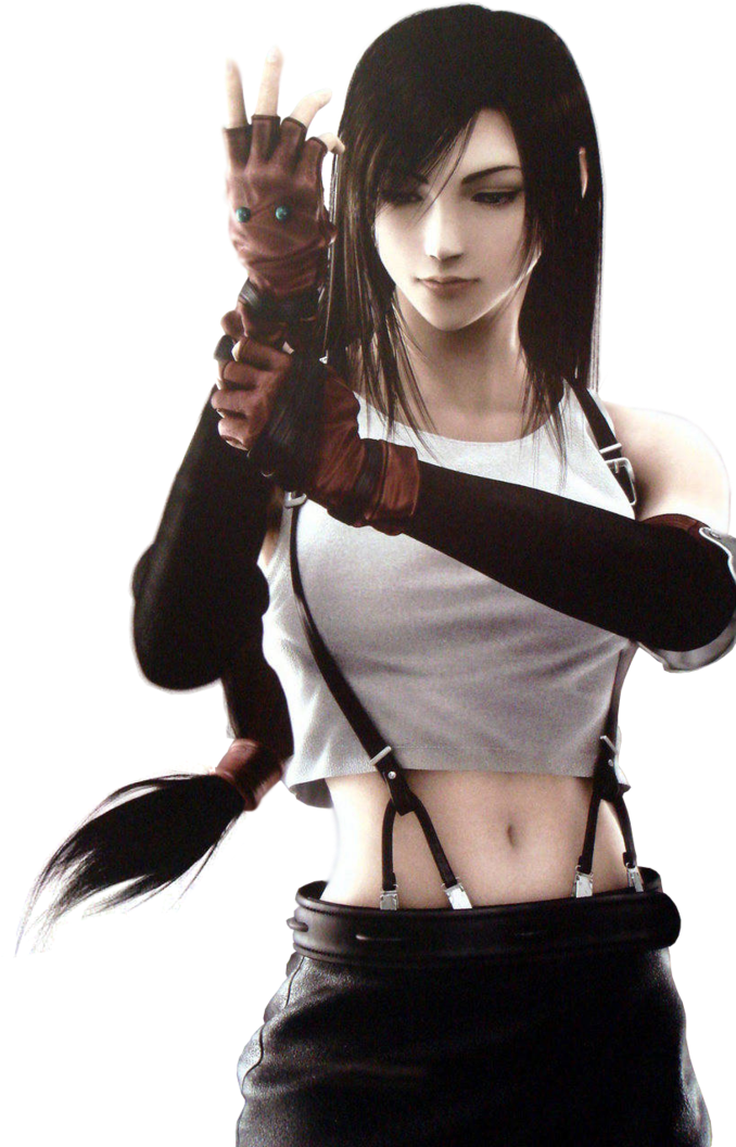 Tifa Png - Final Fantasy Vii Tifa Lockhart Cosplay Wig - Free ...