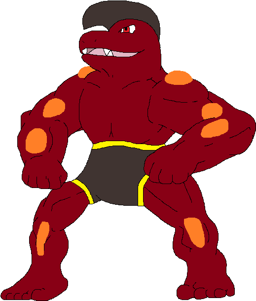Download Olpiumian Machoke - Cartoon PNG Image with No Background ...