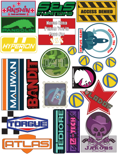 Download Borderlands Work- We Used These As Stickers At @crisontumblr's ...