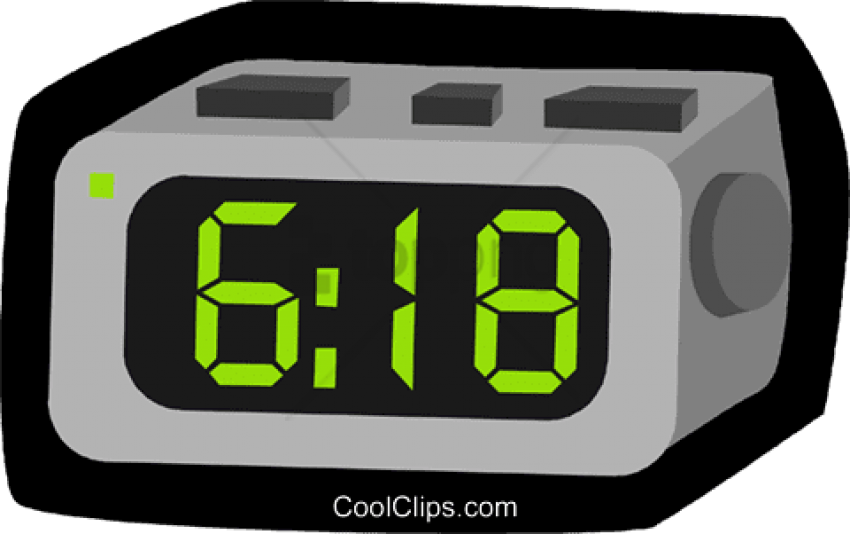 Digital Clock Royalty Free Vector Clip Art Illustration - Digital Clock ...
