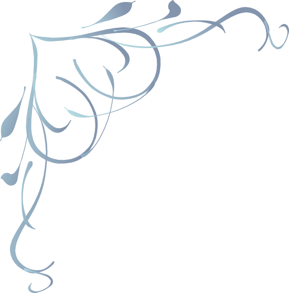 Download Big Blue Divider Clip Art At Clker - Fancy Corner Border Png ...