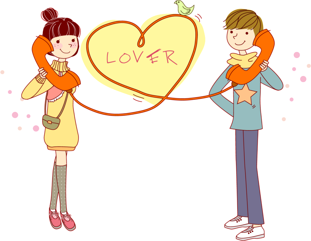 Download Cartoon Dating Illustration Valentines Day Elements ...