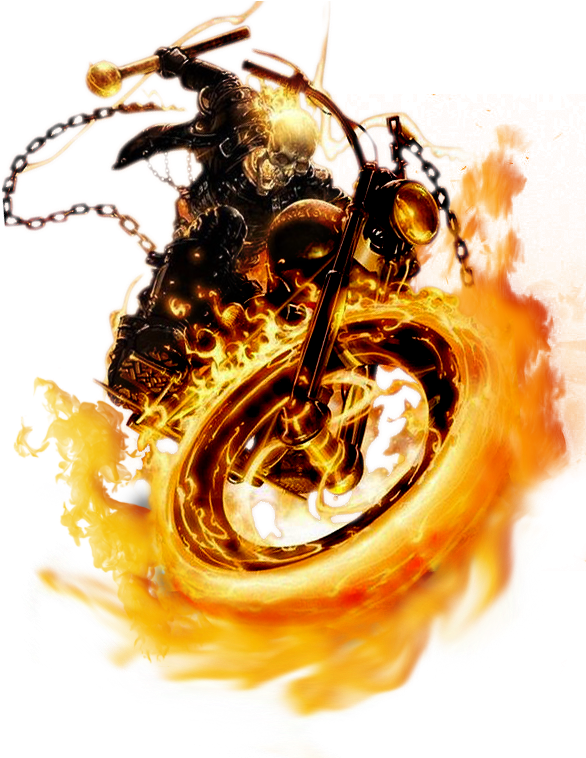 Download Ghost Rider Face Transparent Png - Ghost Rider Bike Png PNG ...