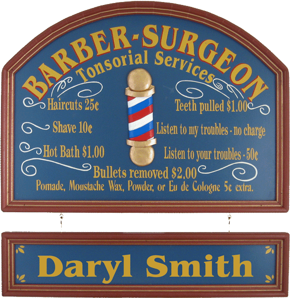 Download Barber Surgeon Sign And Gift18"x24" - Barber Surgeon PNG Image ...