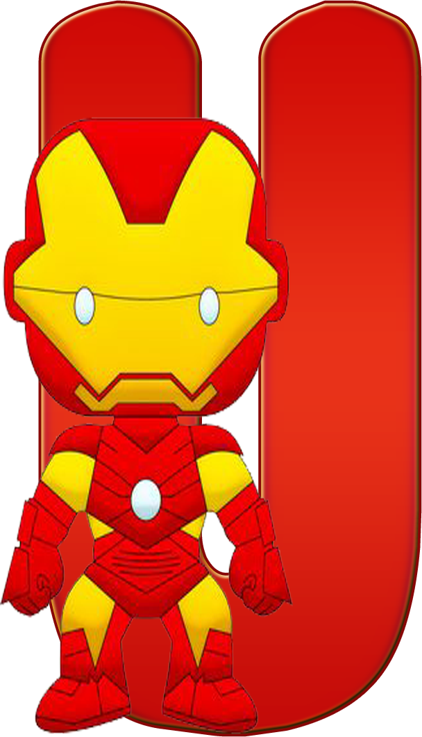 Download Superheroes Clipart Ironman Symbol - Letra U De Ironman PNG ...