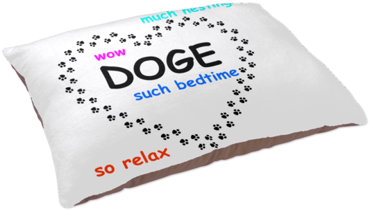 Download Doge Meme Pet Bed - Platter PNG Image with No Background ...
