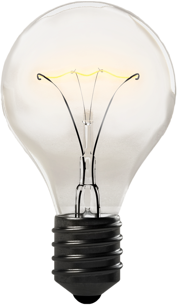 Light Bulb Isolated Transparent - Light Bulb Transparent Background ...